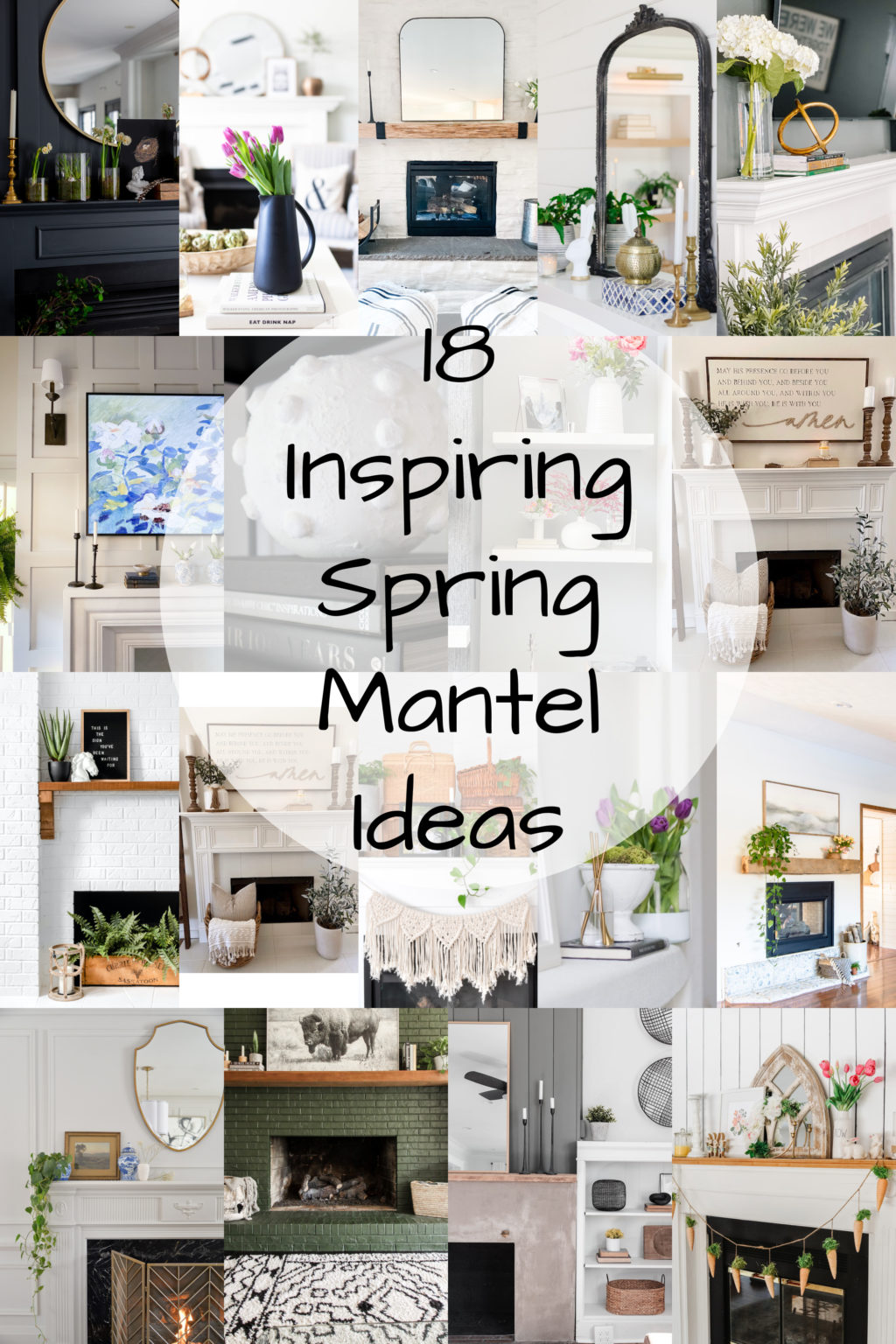 How To Create A Lovely Spring Mantel In 10 Minutes | She Gave It A Go