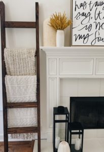 How to Style your Farmhouse Blanket Ladder for Fall | She Gave It A Go