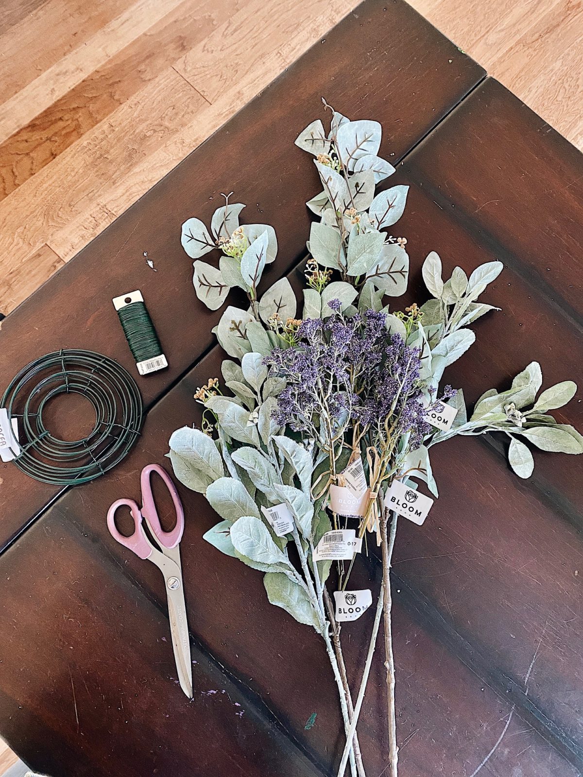 DIY Spring Floral Candle Ring - Home - She Gave It A Go