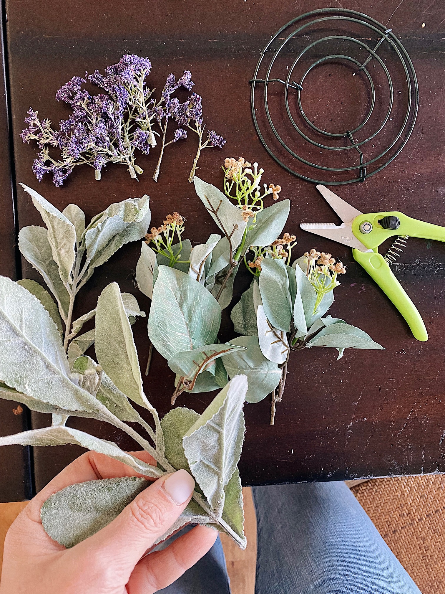 DIY Spring Floral Candle Ring - Home - She Gave It A Go