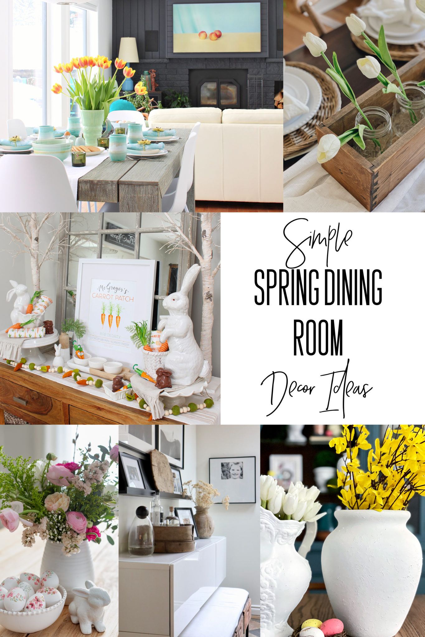 Spring Dining Room Decor Ideas | She Gave It A Go