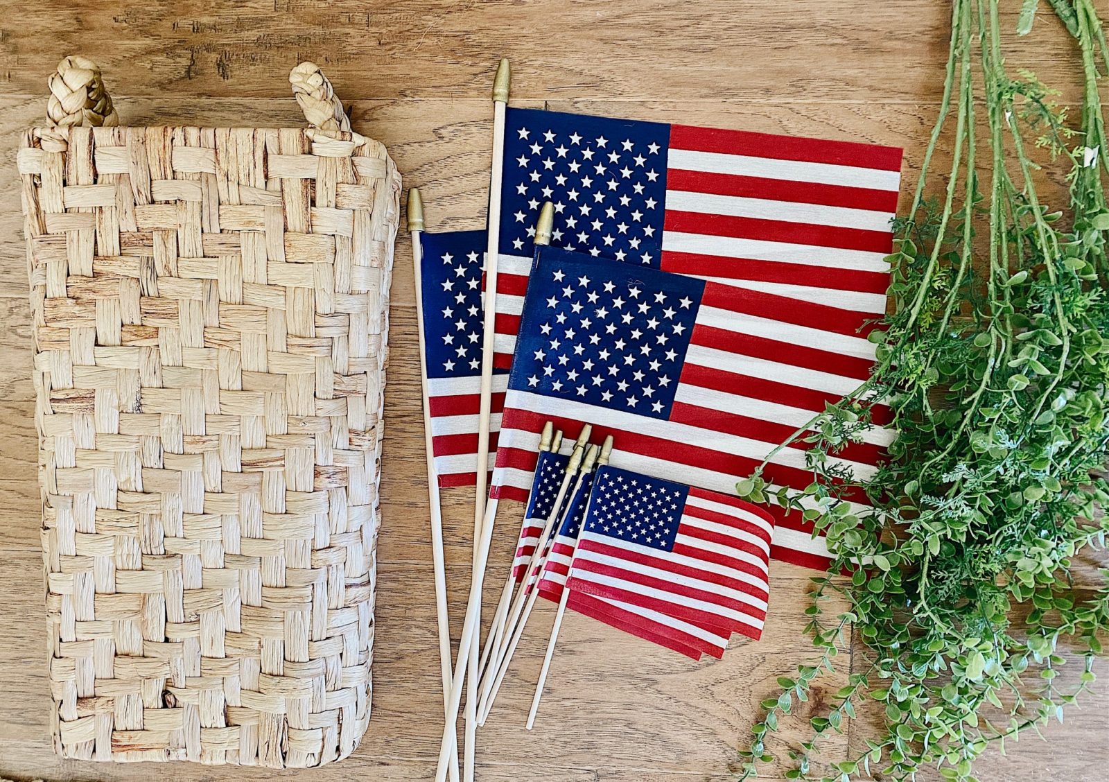 DIY Patriotic Door Basket | She Gave It A Go