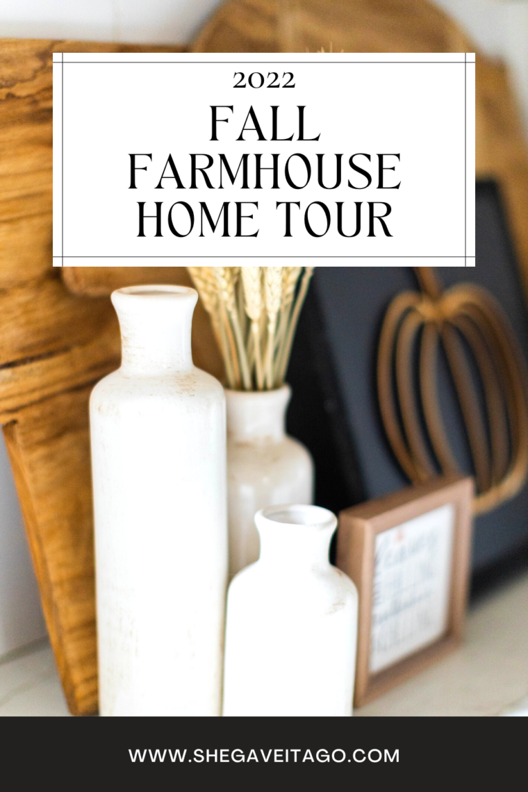 Fall Farmhouse Home Tour 2022 | She Gave It A Go