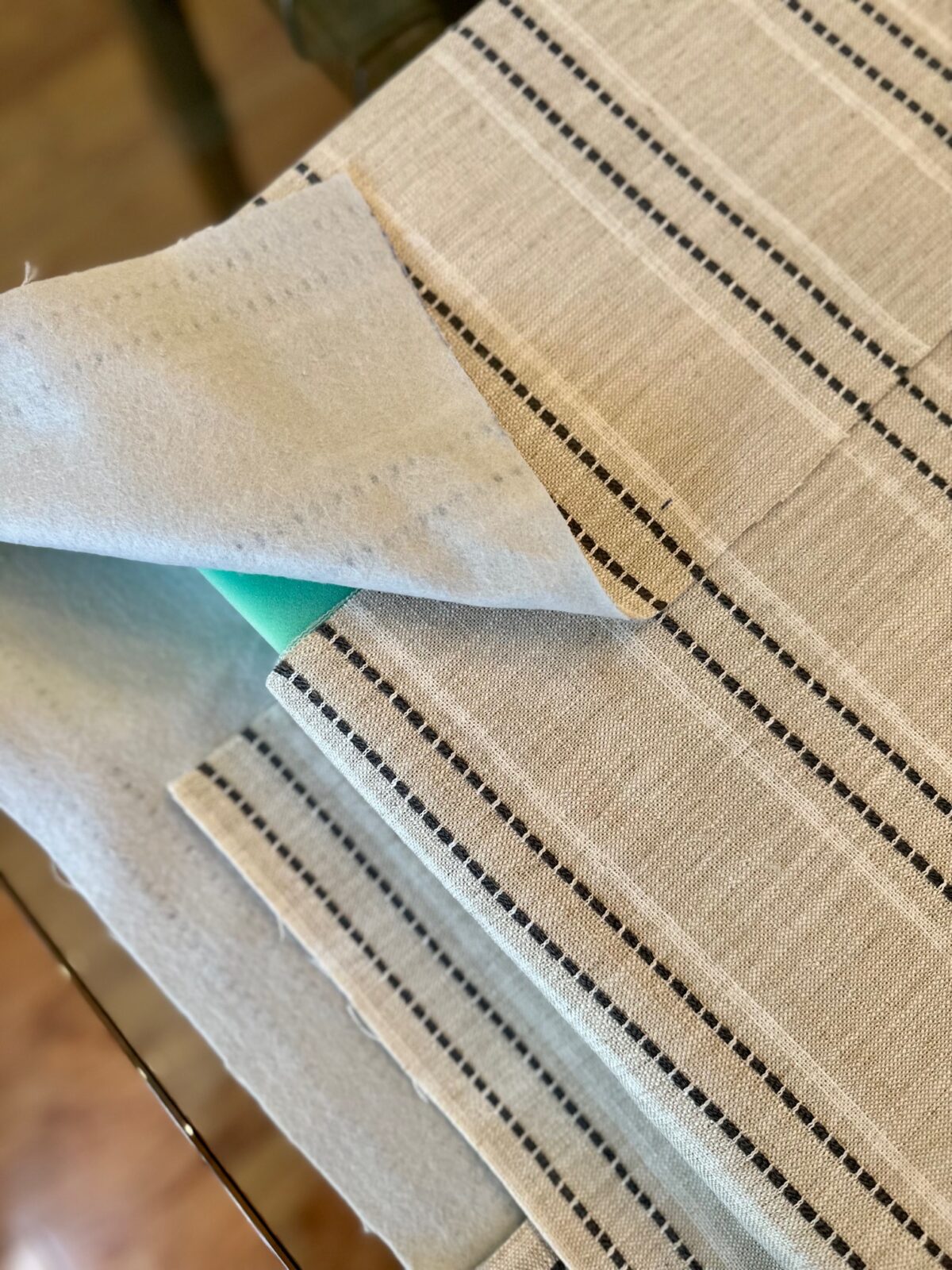 DIY Bench Cushion & Pillows - No Sewing Required! | She Gave It A Go