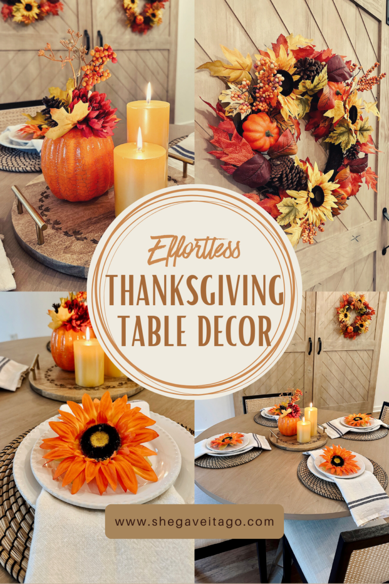 Effortless Thanksgiving Table Decor: Quick Tips for Last-Minute Hosts ...