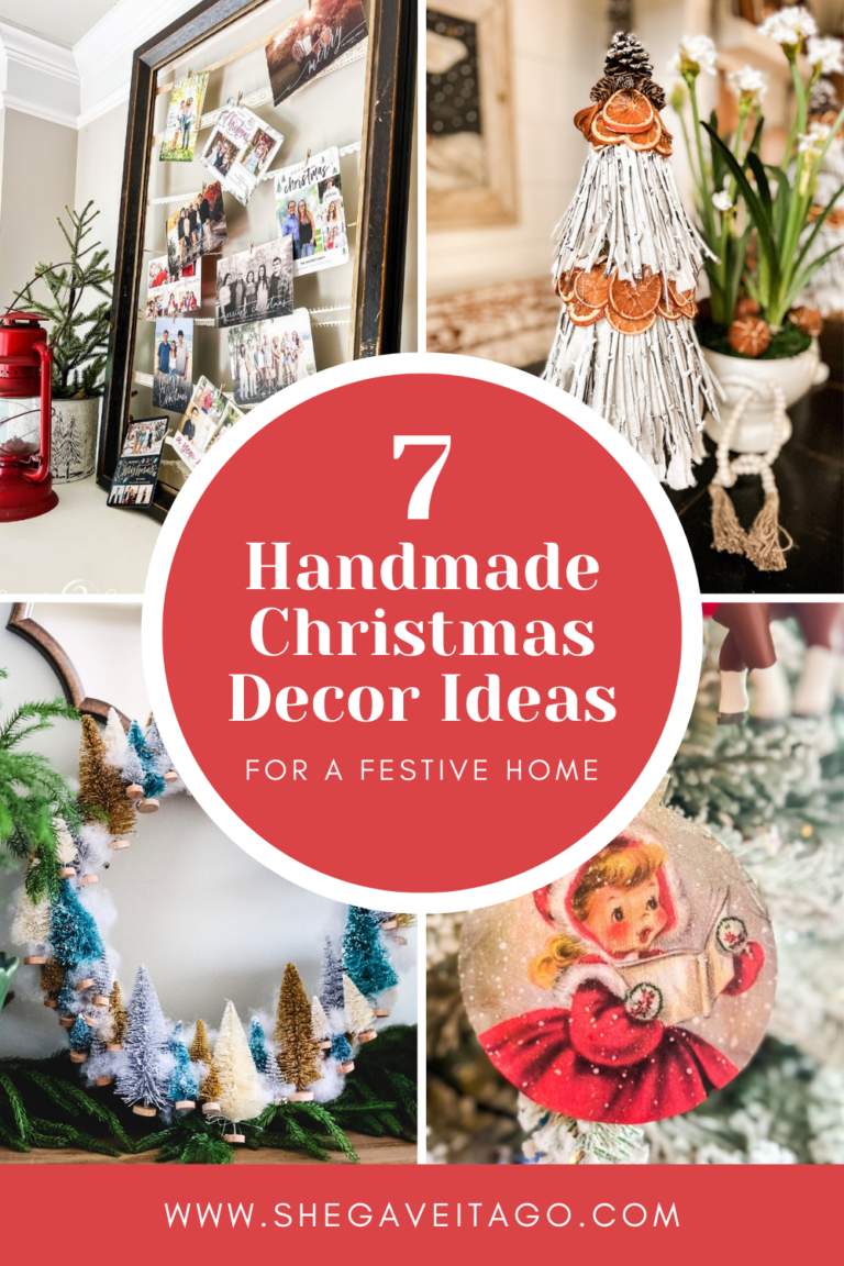 Handmade Christmas Decor: 7 Ideas for a Festive Home | She Gave It A Go