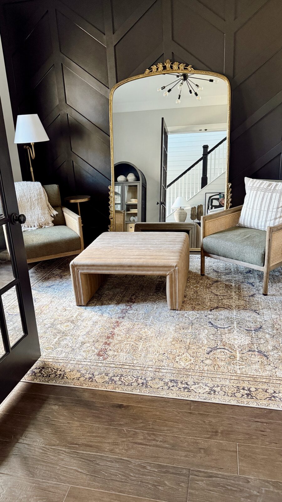 Cozy & Stylish Moody Modern Rustic Sitting Room Makeover Ideas